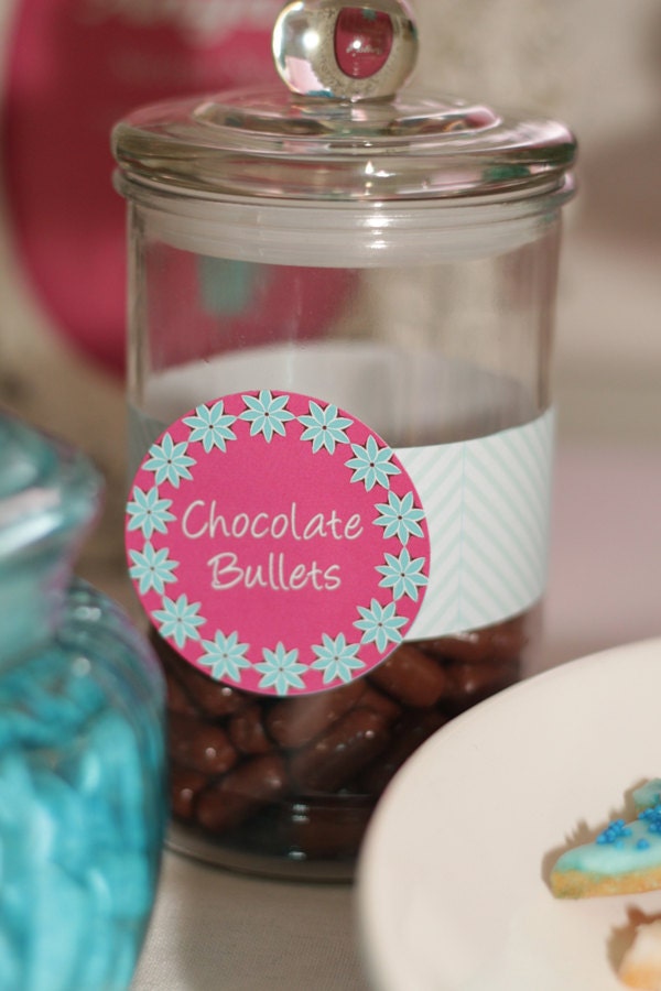 Pacific Beauty Spa 3 Circle Labels Editable PDF Add - Etsy