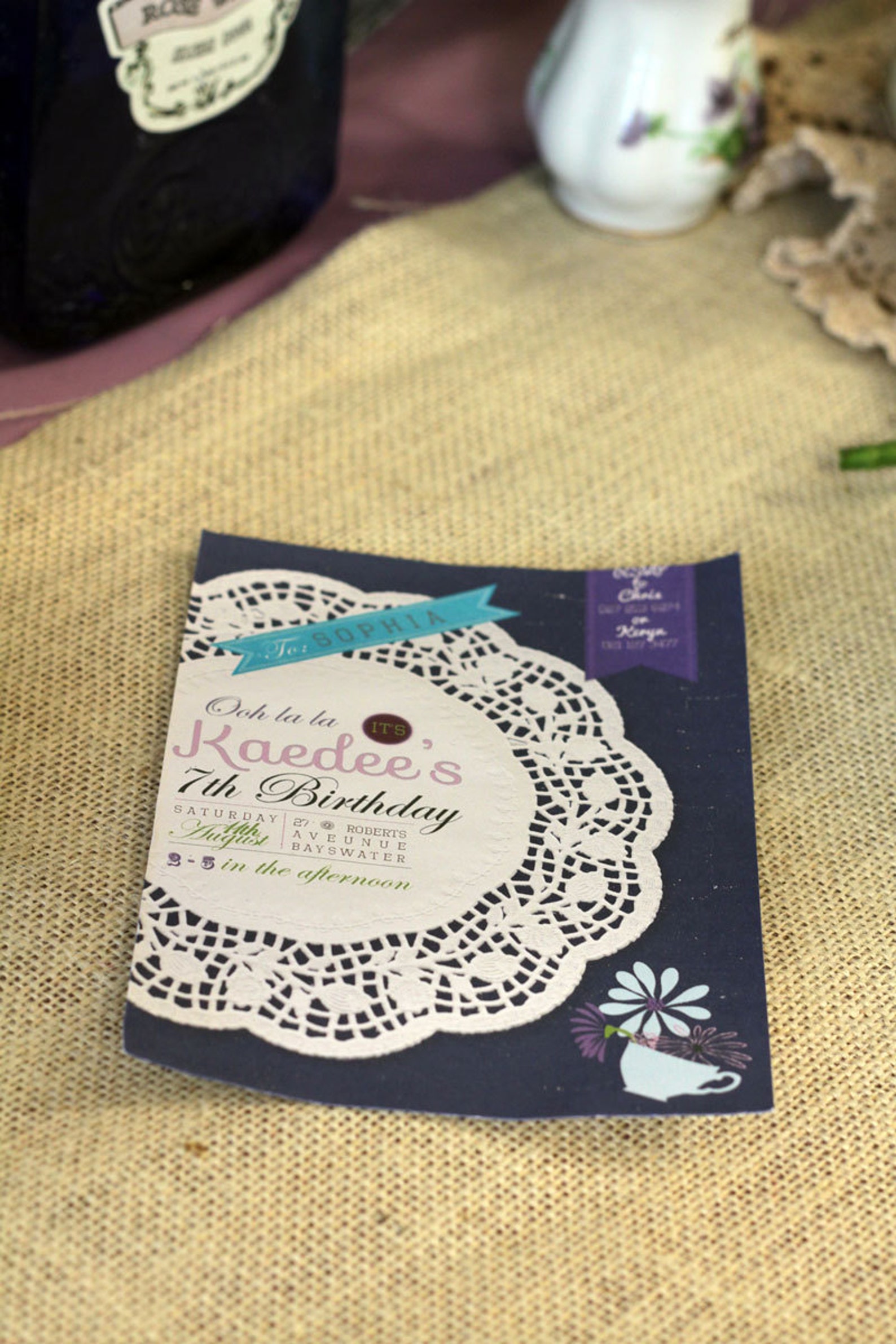 Shabby Chic Party Invitations Editable PDF Add Your Own Text - Etsy