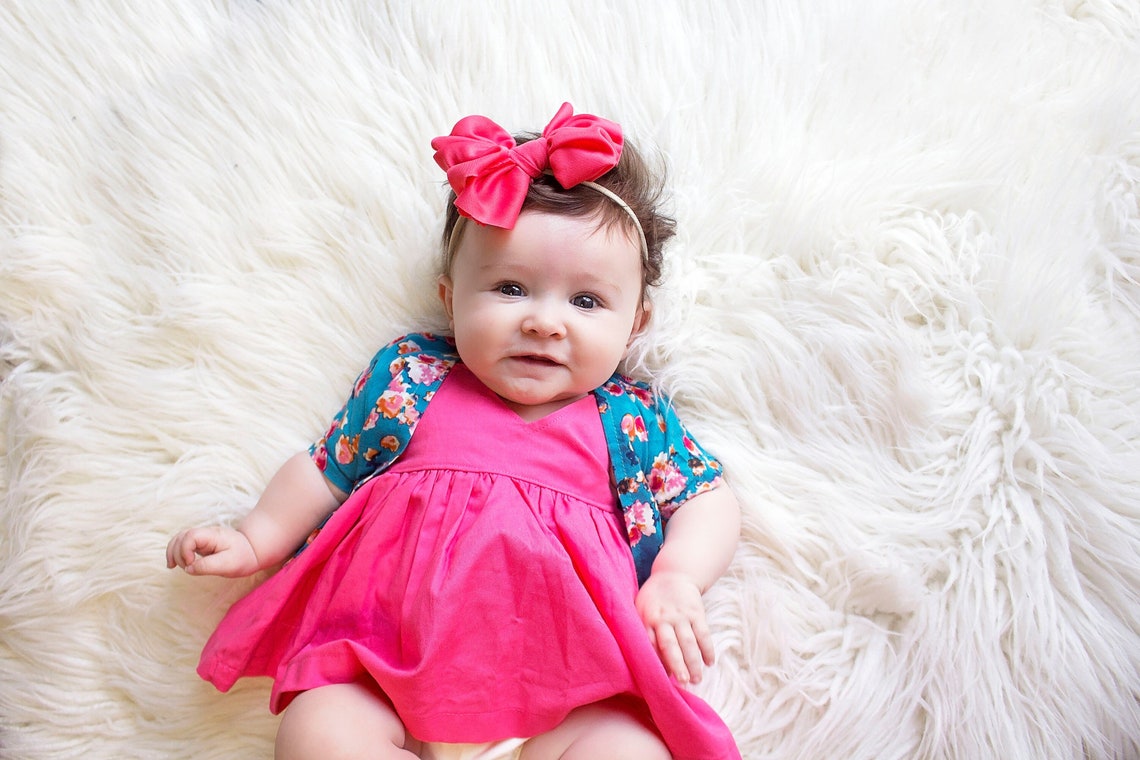 Hot Pink Peplum Fuchsia Baby Girl Girl Top Shirt | Etsy