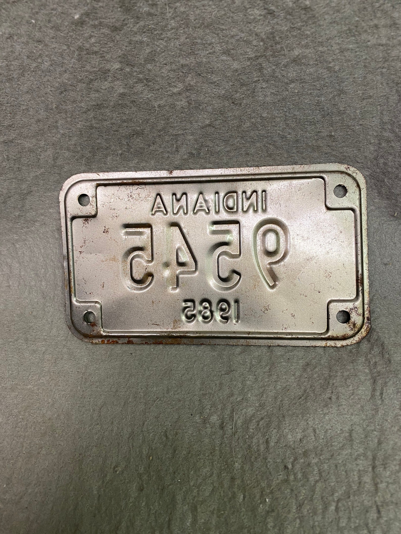 Indiana Motorcycle License Plate 1985 - Etsy