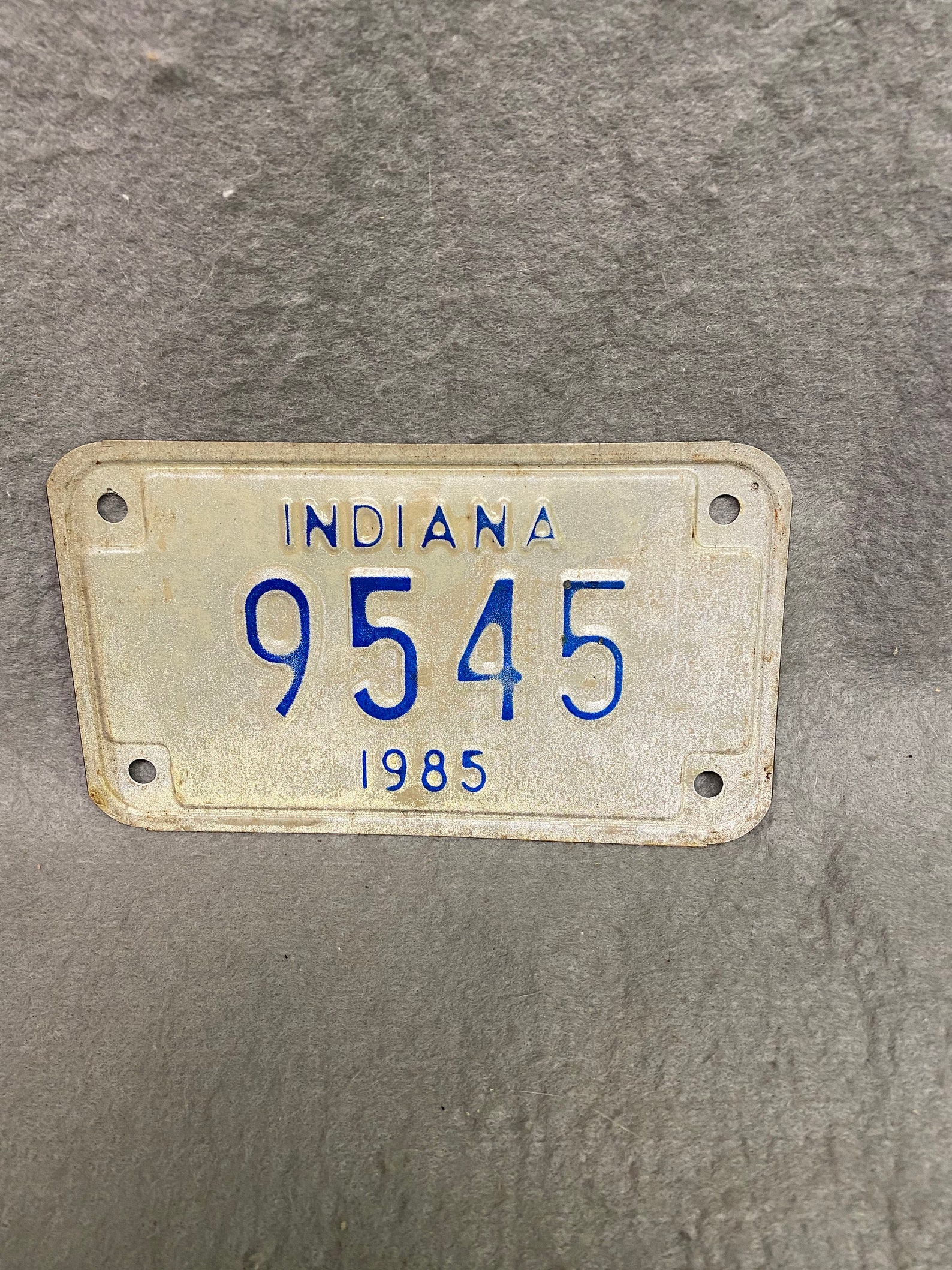 Indiana Motorcycle License Plate 1985 - Etsy