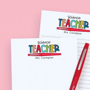 Teacher Notepad Teacher Appreciation Gift Cute Teacher Gift - Etsy