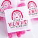 Rainbow Valentine Stickers or Labels, Rainbow Valentines Exchange Cards ...