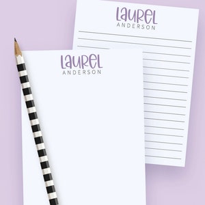 Personalized Notepad for Women, Girls Notepad Personalized With Name ...