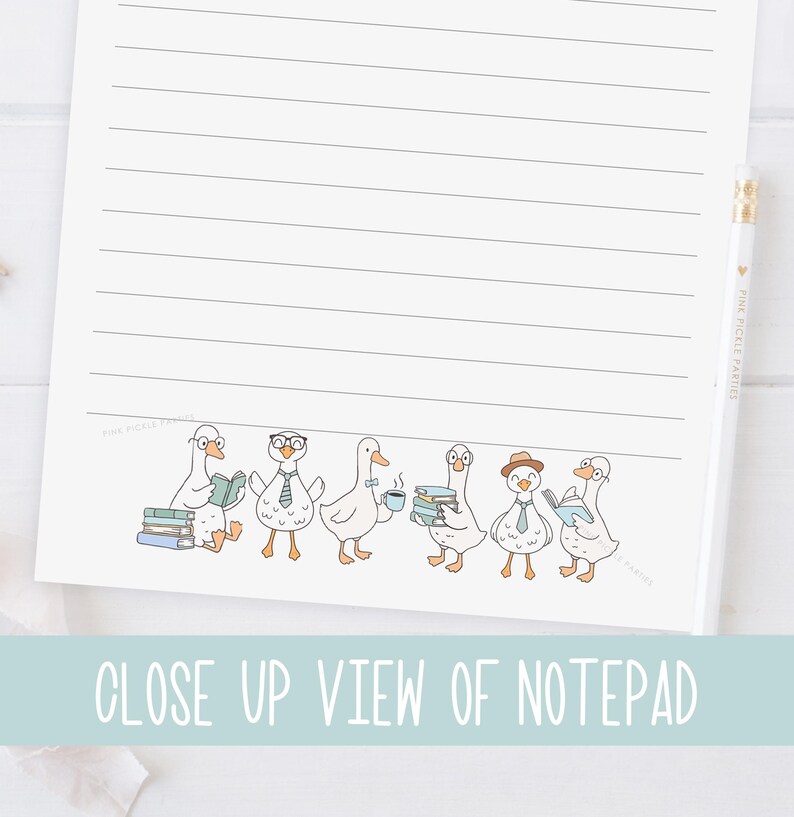 Silly Goose Teacher Notepad, Personalized Teacher Gift, End of the Year ...