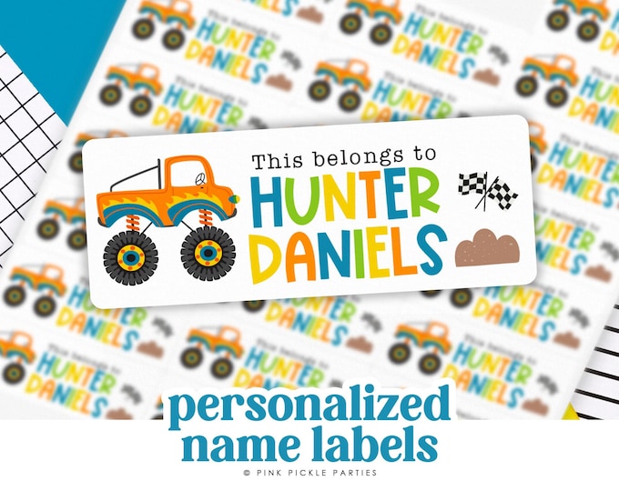 15 Name Stickers, Personalized Name Stickers, Custom Name Stickers ...