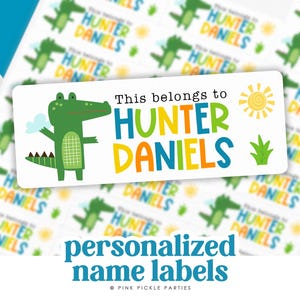 Pre School Supply Labels, This Belongs to Teacher Stickers, Rainbow ...