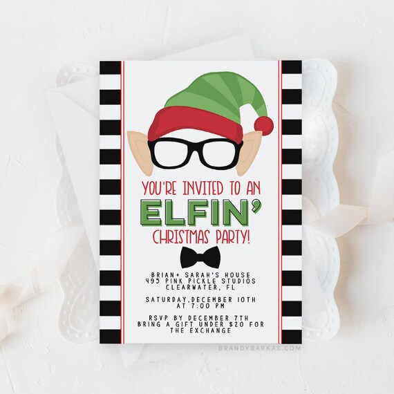 Elf Invitation Elf Invite Elf Invitations Elfin Invitation | Etsy
