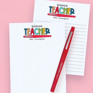 Teacher Notepad, Teacher Appreciation Gift, Cute Teacher Gift, Teacher ...
