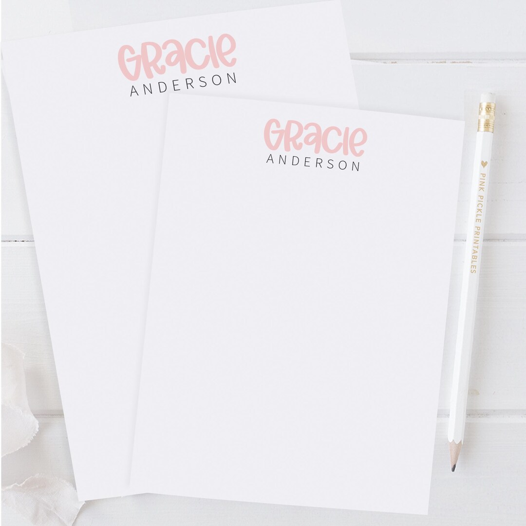 Personalized Notepad for Women, Girls Notepad Personalized With Name ...