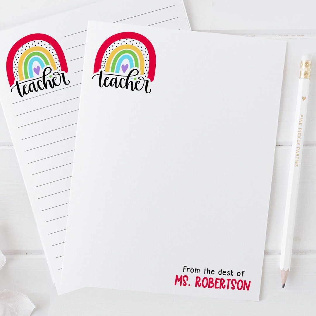 Personalized Teacher Notepad, Gifts for Teachers, Teacher Appreciation ...