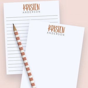 Personalized Notepad for Women, Girls Notepad Personalized With Name ...