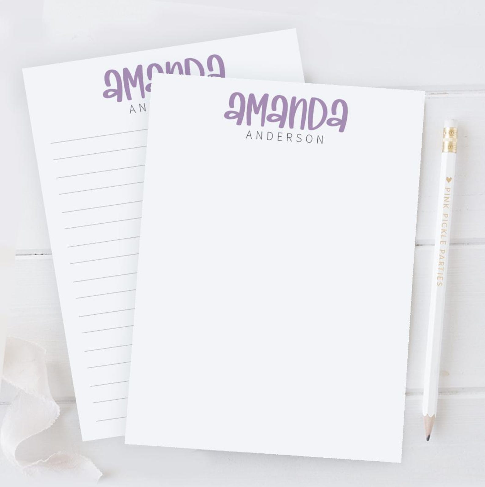 Personalized Notepad for Women, Girls Notepad Personalized With Name ...