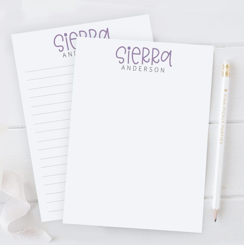 Personalized Notepad for Women, Girls Notepad Personalized With Name ...