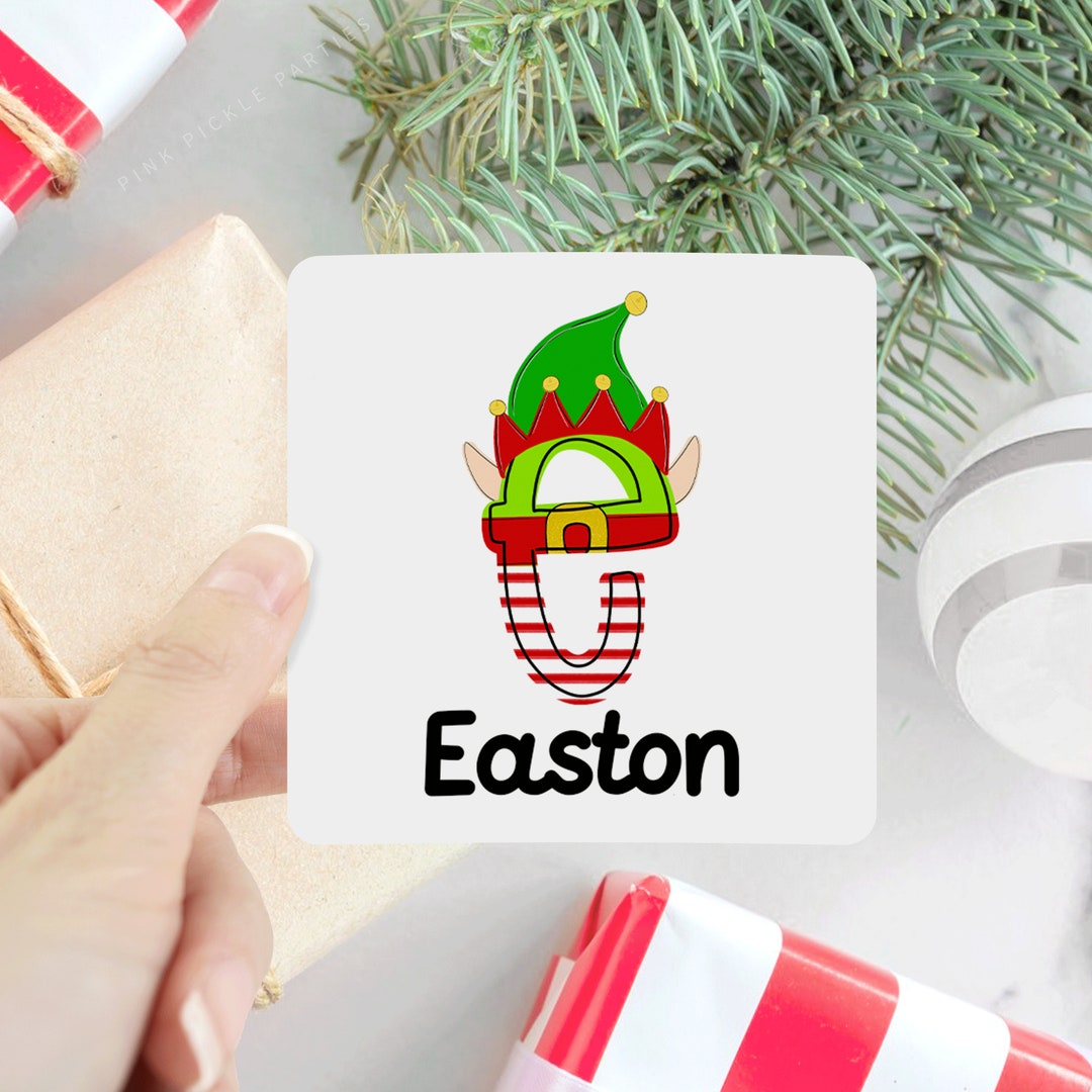 Christmas Gift Stickers Christmas Name Stickers - Etsy