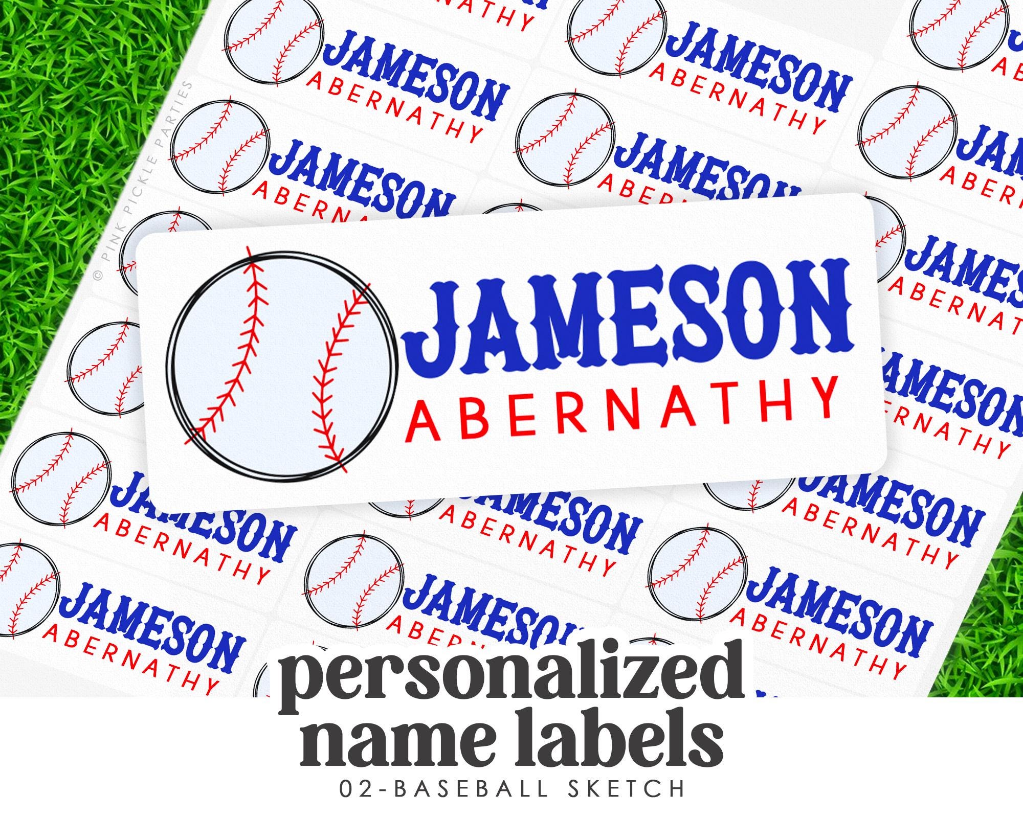 Baseball School Supply Labels, This Belongs to Stickers, Sports Name ...