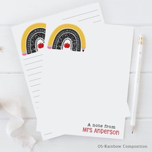 Teacher Notepad Personalized Teacher Appreciation Gift Custom Teacher ...