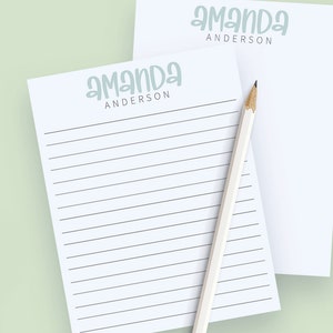 Personalized Notepad for Women, Girls Notepad Personalized With Name ...