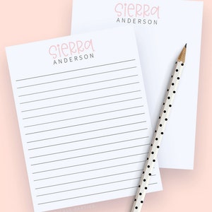 Personalized Notepad for Women, Girls Notepad Personalized With Name ...