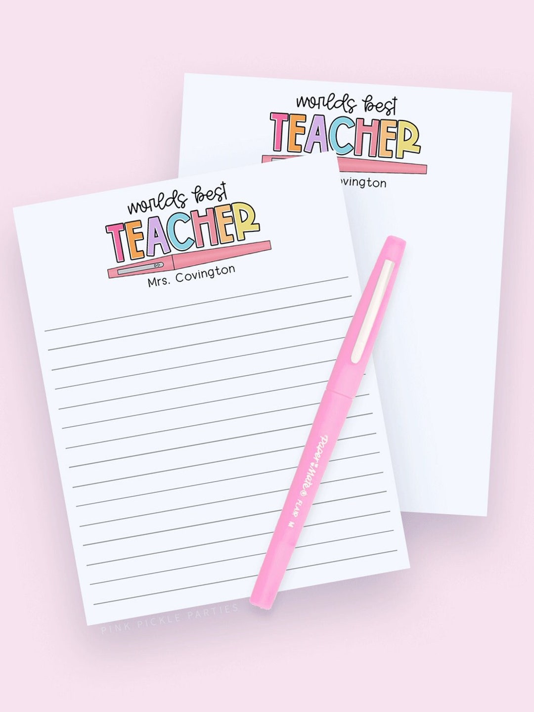 Teacher Notepad, Teacher Appreciation Gift, Cute Teacher Gift, Teacher ...