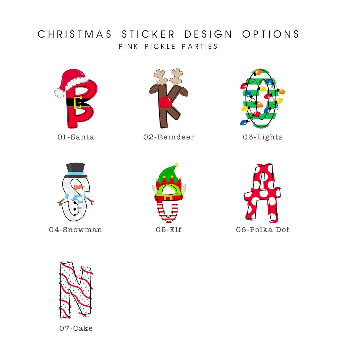 Christmas Gift Stickers | Christmas Name Stickers | Personalized ...