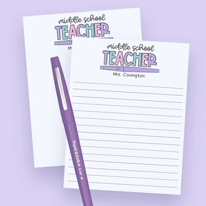 Teacher Notepad Teacher Appreciation Gift Cute Teacher Gift - Etsy