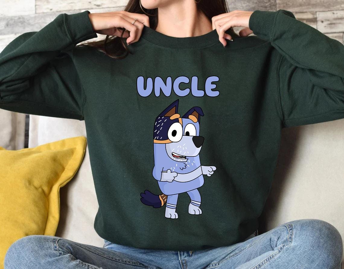 Bluey Uncle PNG, Bluey Uncle Stripe PNG, Bluey Family Cartoon Gift ...