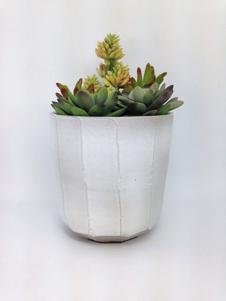 Geometric Planter Succulent Planters Ceramic Flower Pot | Etsy