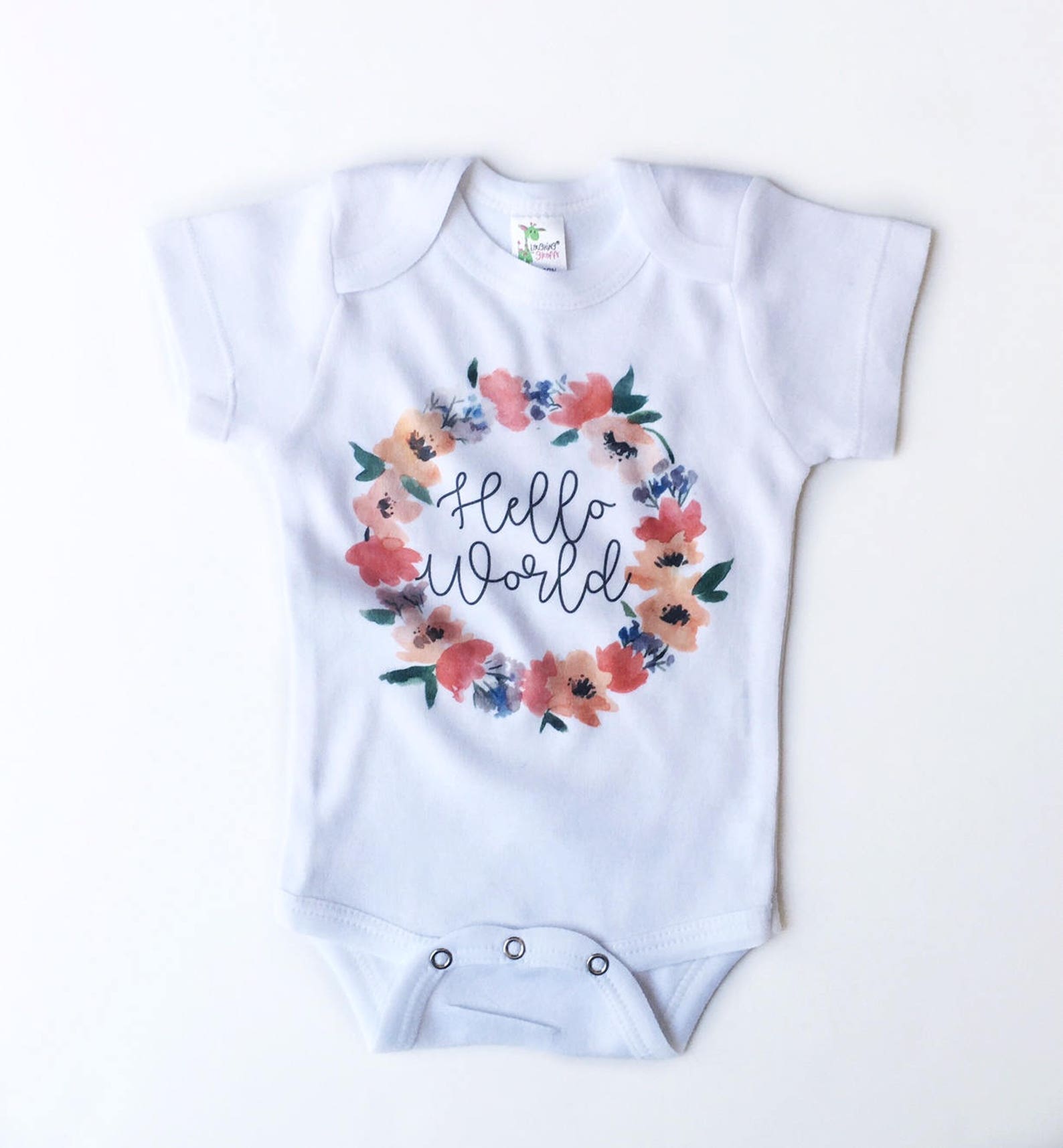 Hello World Girl Coming Home Outfit, Floral Newborn Take Home Outfit ...