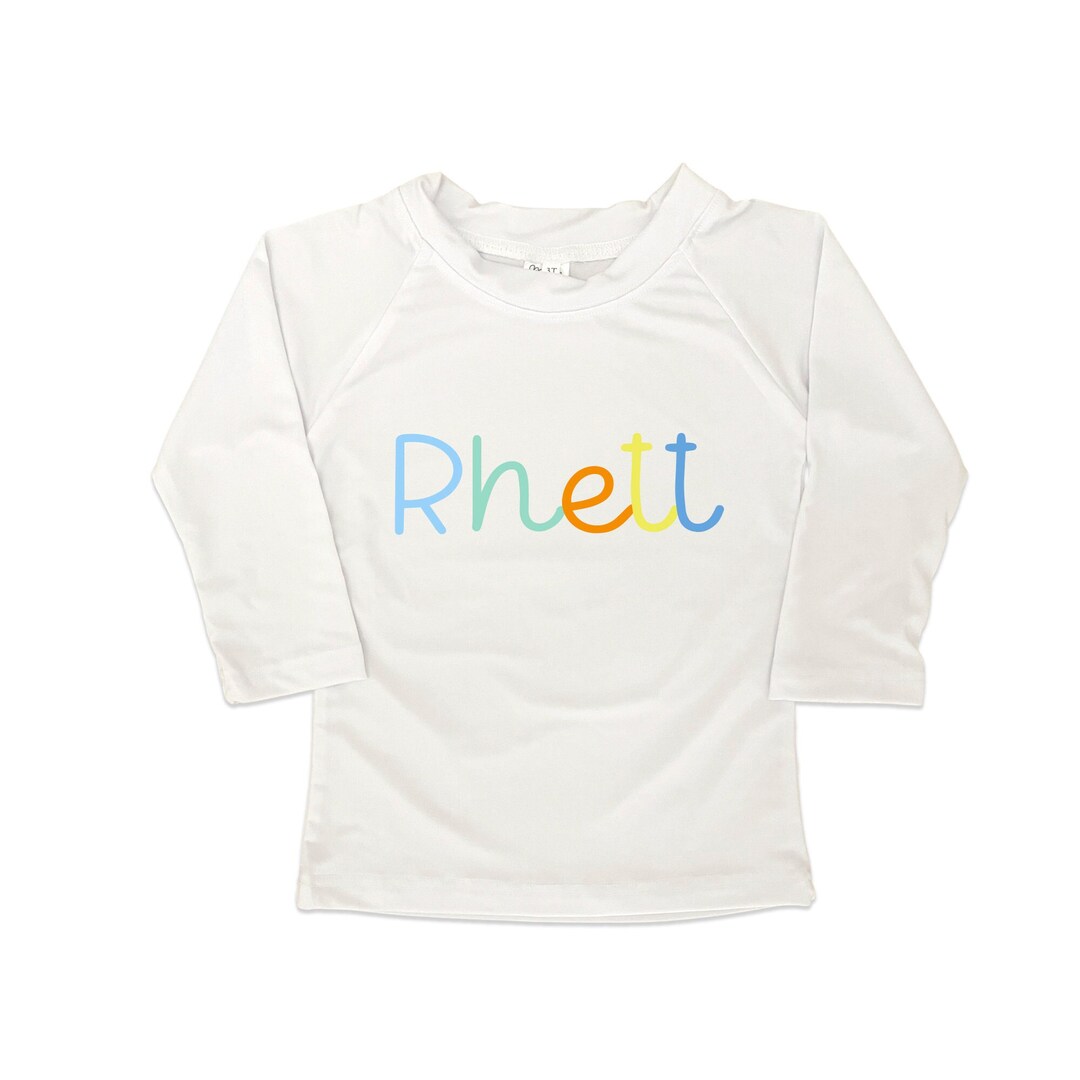 Kids Personalized Rash Guard, Boys Swim Shirt, Toddler Rash Guard, Kids ...