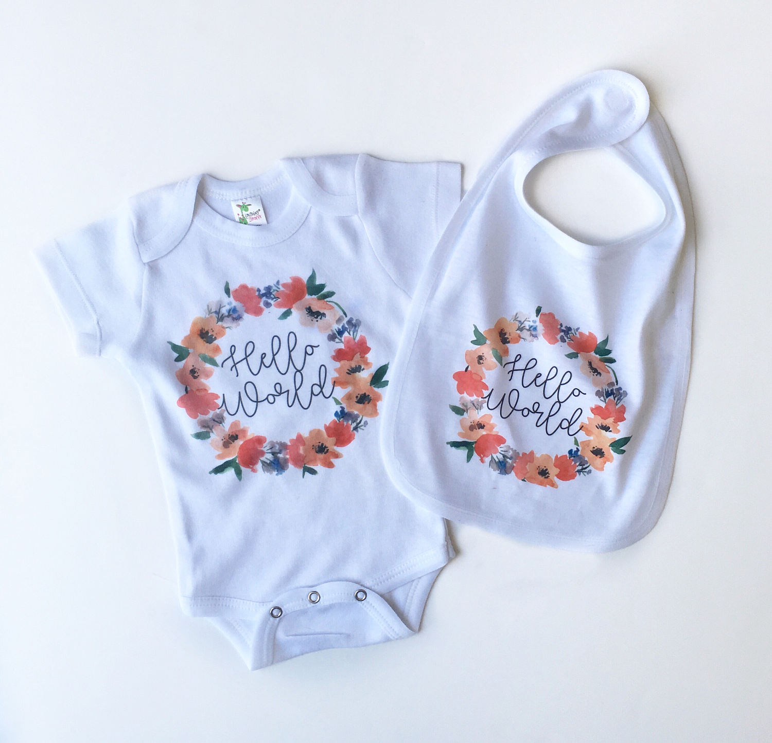 Hello World Girl Coming Home Outfit Floral Newborn Take Home - Etsy