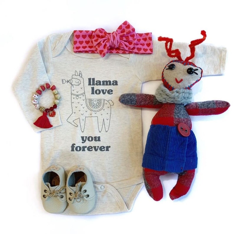 Baby Girl Llama Bodysuit Llama Outfit for Girls Baby Girl | Etsy