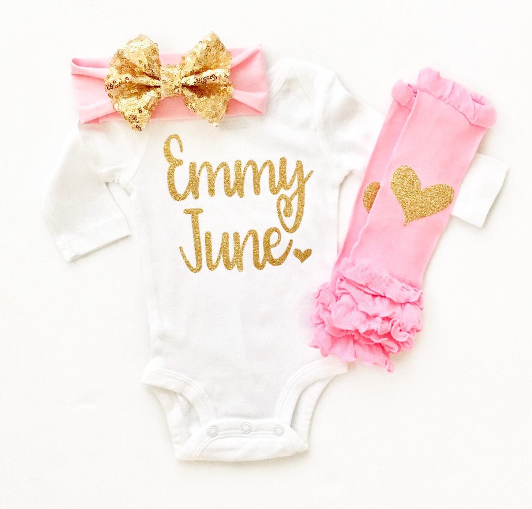 Personalized Bodysuit Baby Girl, Baby Girl Clothes, Newborn Girl Outfit ...