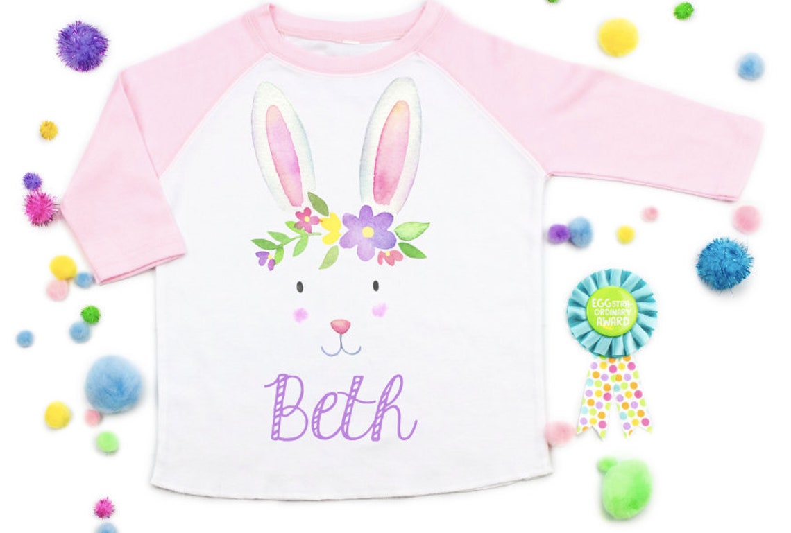 Personalized Easter Shirt for Girls Toddler Easter Shirt | Etsy