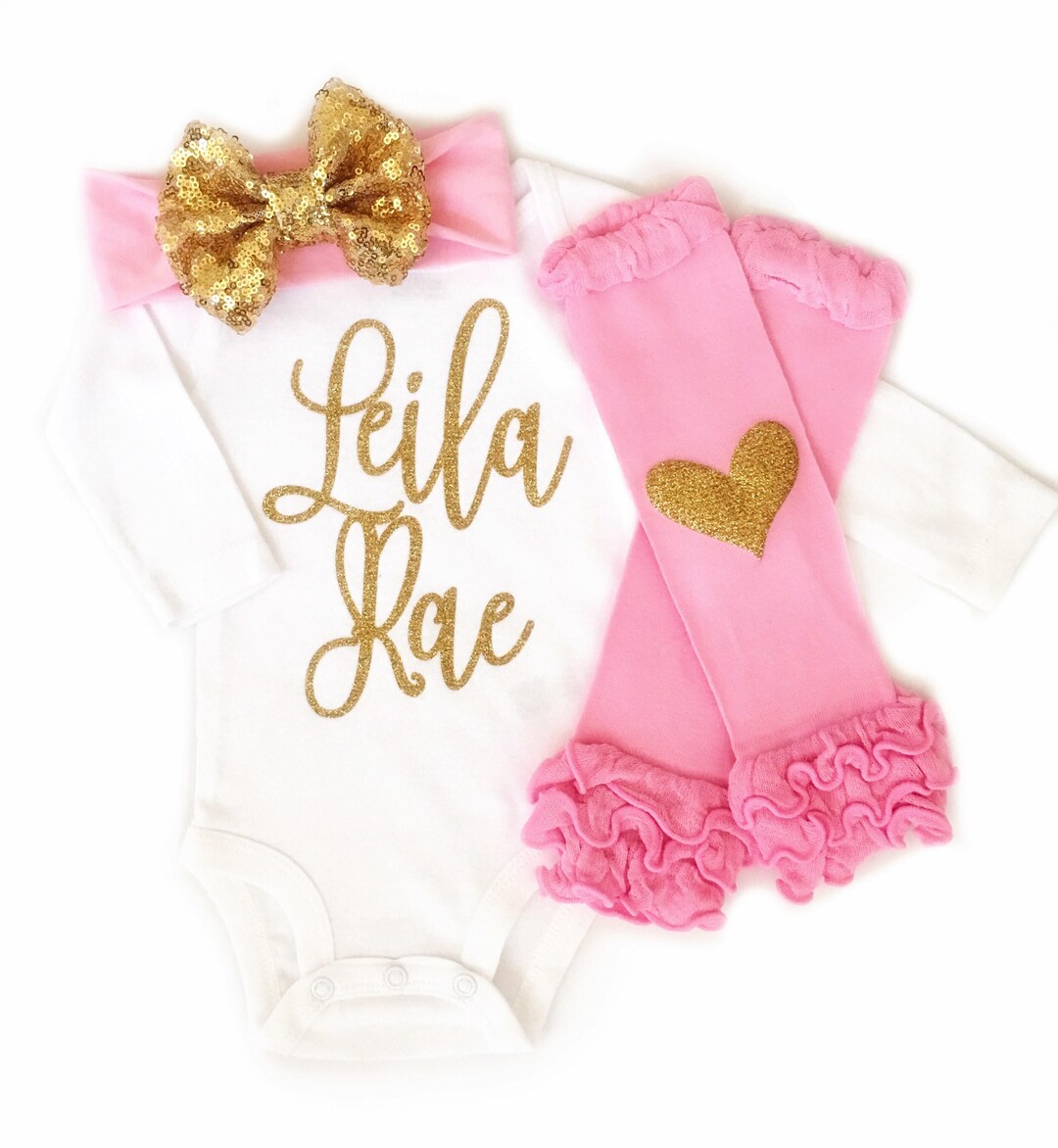 Personalized Baby Girl Outfit, Baby Girl Clothes, Newborn Girl Outfit ...