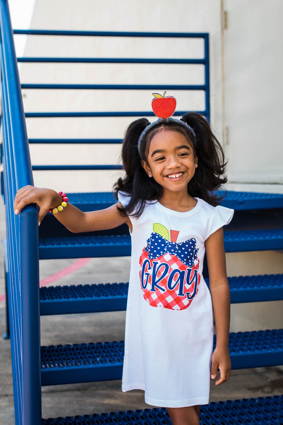 Girls Back to School Dress Personalized Back to School | Etsy