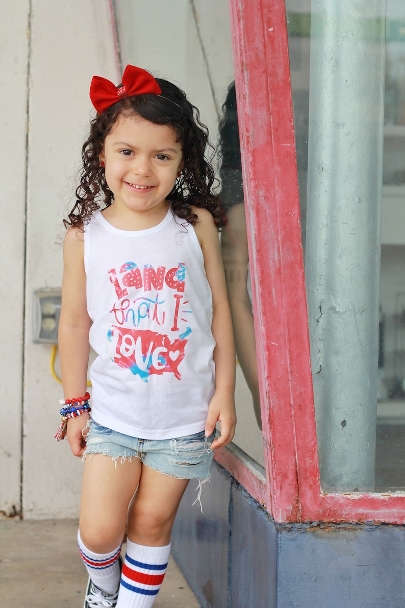 Kids 4th of July Fringe Tank 4th of July Tank Top Land That - Etsy