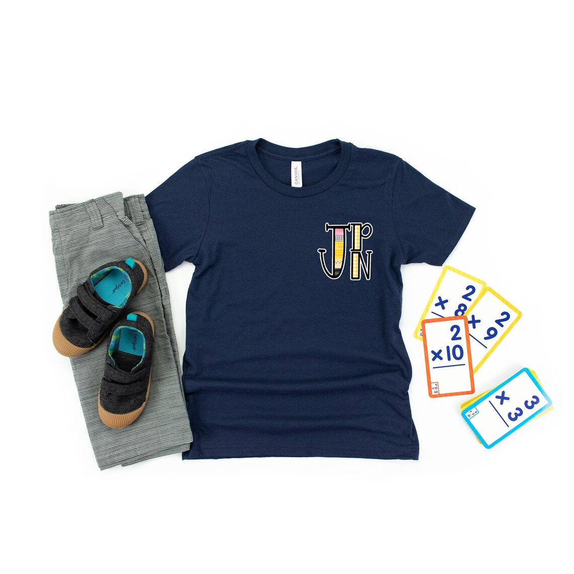 Boys Back to School Shirt Monogram School Shirt First Day of - Etsy