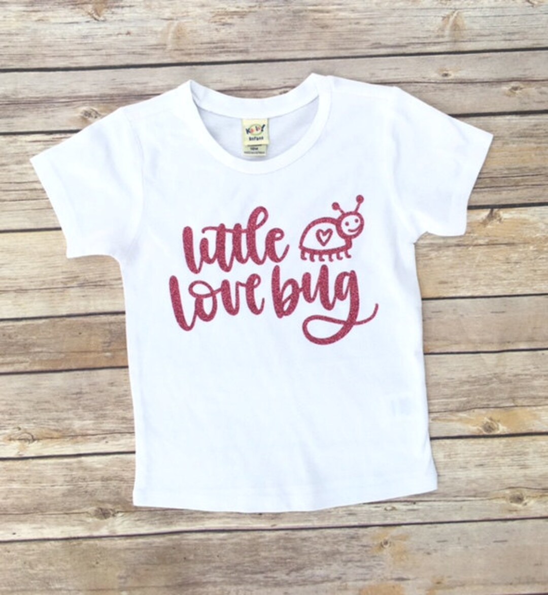Little Love Bug, Baby Girl Clothes, Girl Valentines Shirt, Baby Girl ...