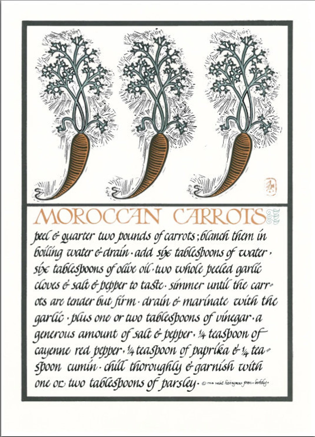 Moroccan Carrots, David Lance Goines, Alice Waters, Recipes Suitable ...