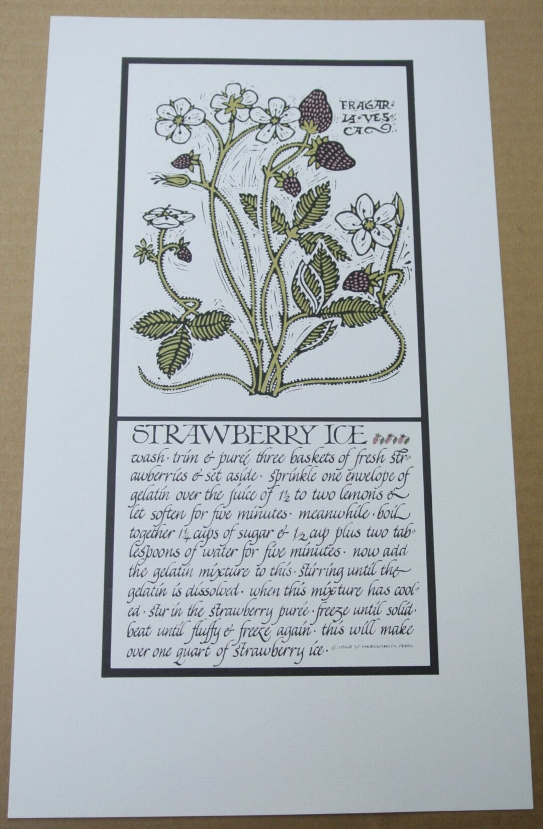 Strawberry Ice, David Lance Goines, Alice Waters, Recipes Suitable for ...