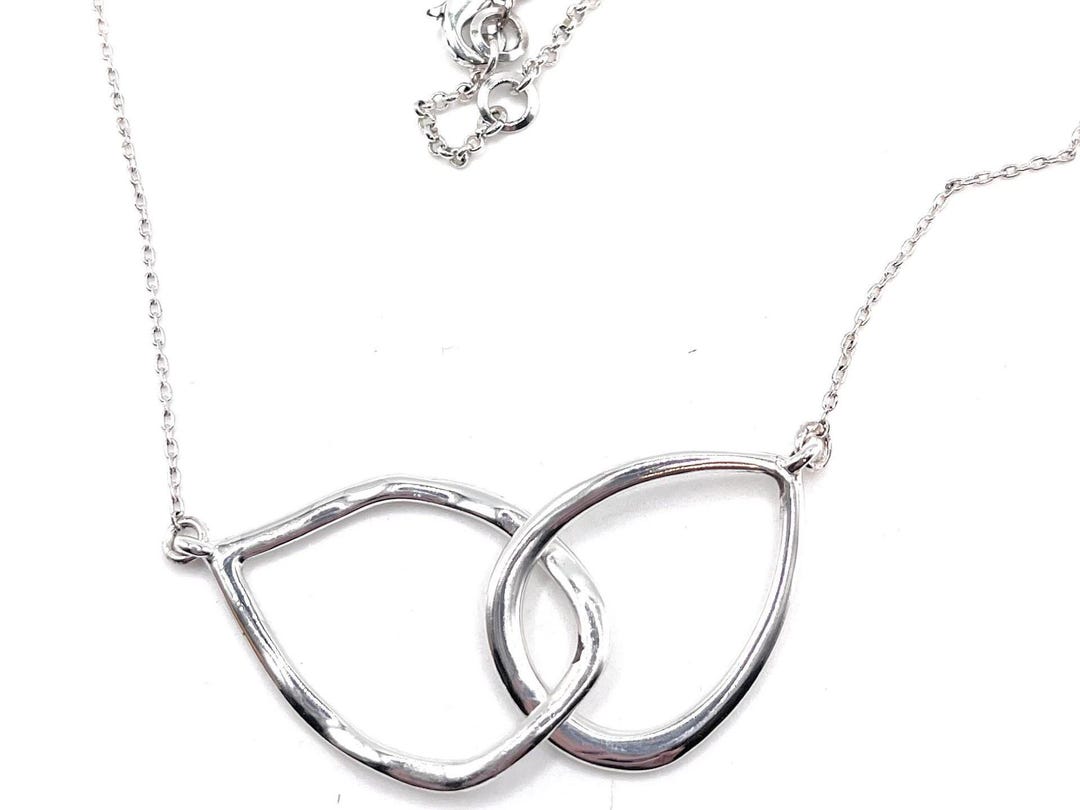 Interlocking Double Teardrop Chloe and Isabel Necklace N048 - Etsy