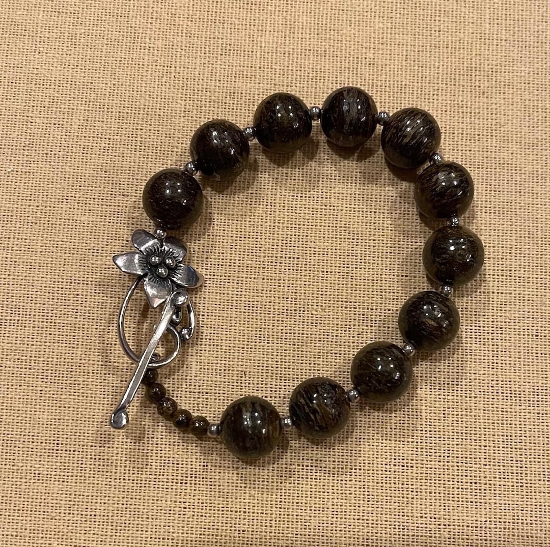 B1365 Retired Silpada Sterling Silver Bronzite Bracelet (K) - Etsy
