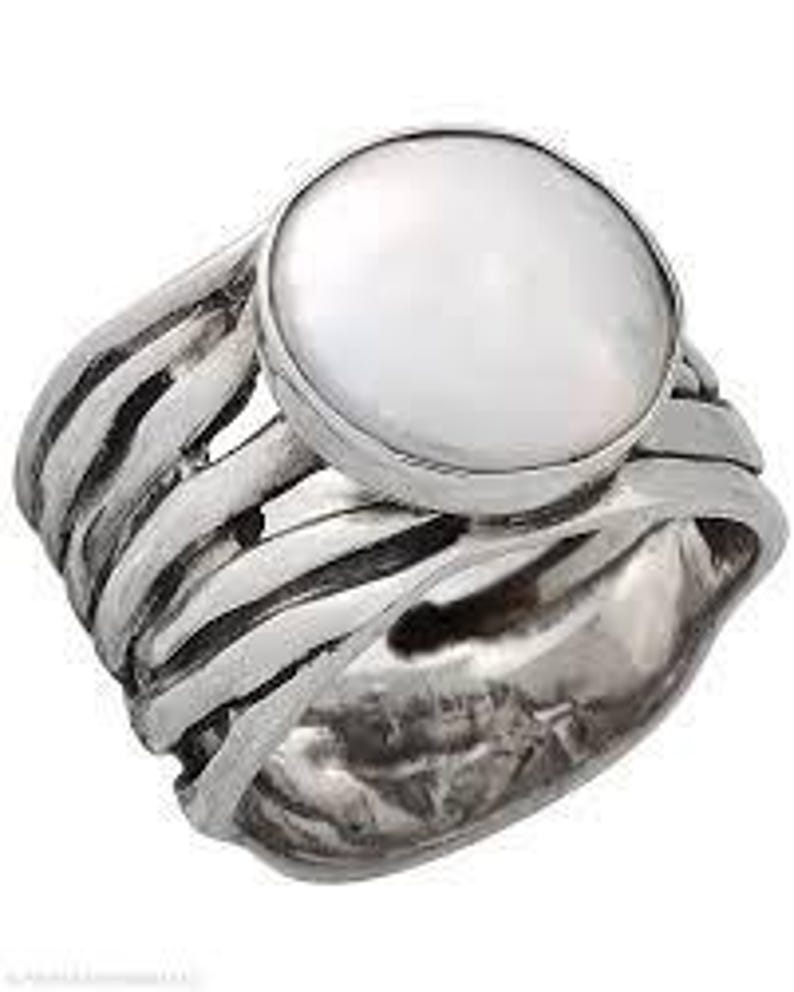 R1542 Silpada Sterling Silver Mermaid Pearl Ring Size 7 - Etsy