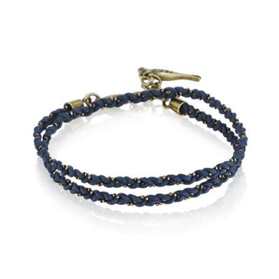 Braided Leather Double Wrap Chloe + Isabel Bracelet - B145N - Etsy