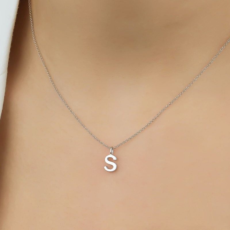 Gold Letter Necklace - Etsy