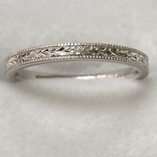 Hand Engraved Ring - Etsy