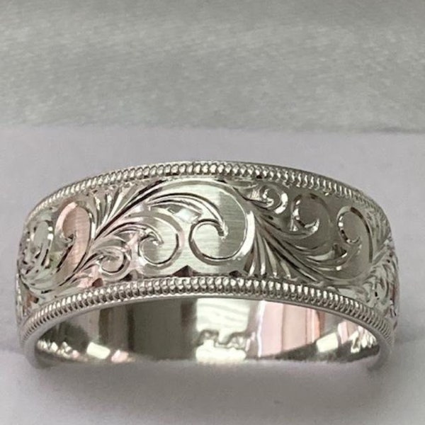 Hand Engraved Ring - Etsy