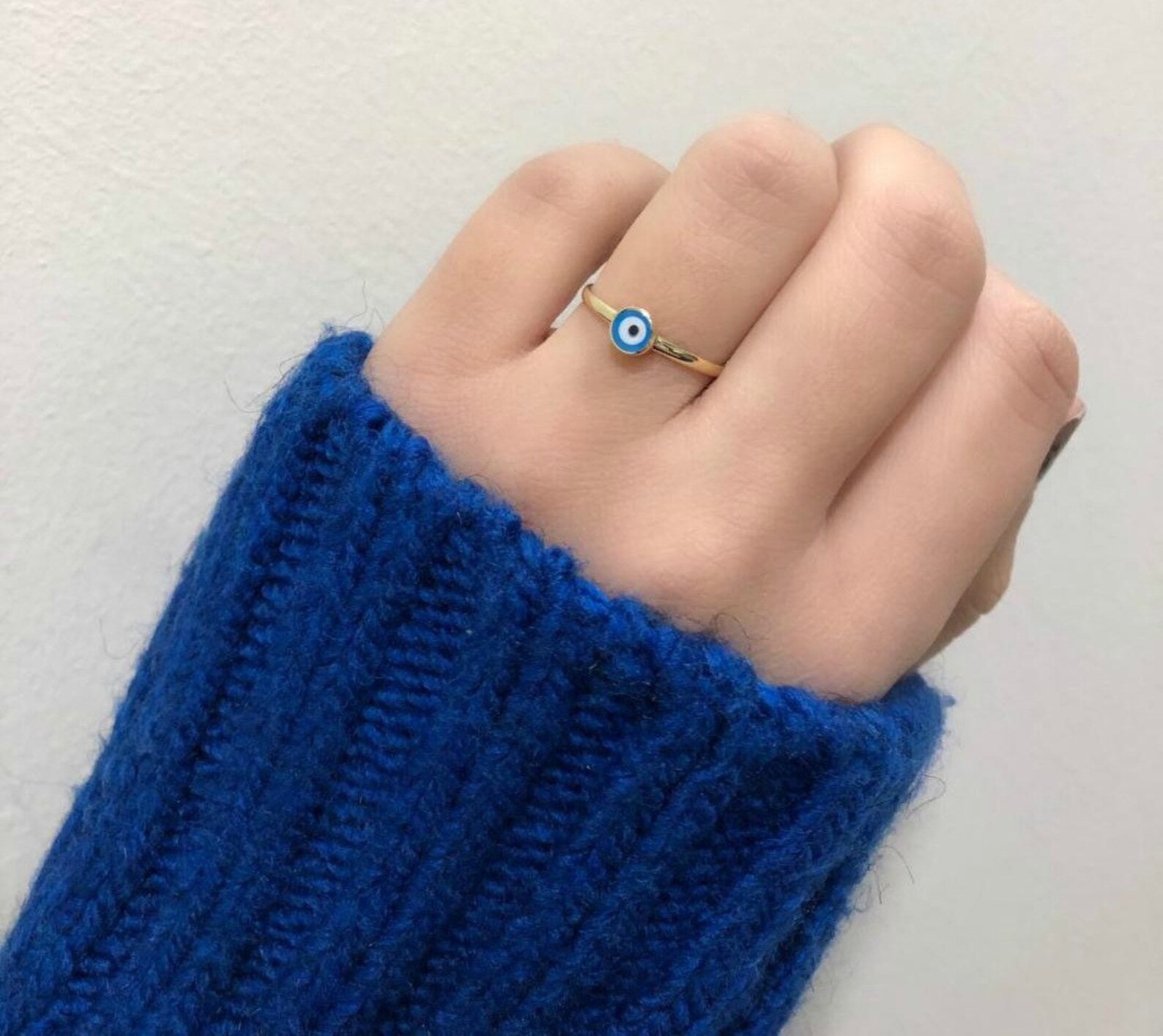 gold-evil-eye-ring-14k-solid-yellow-gold-evil-eye-ring-etsy