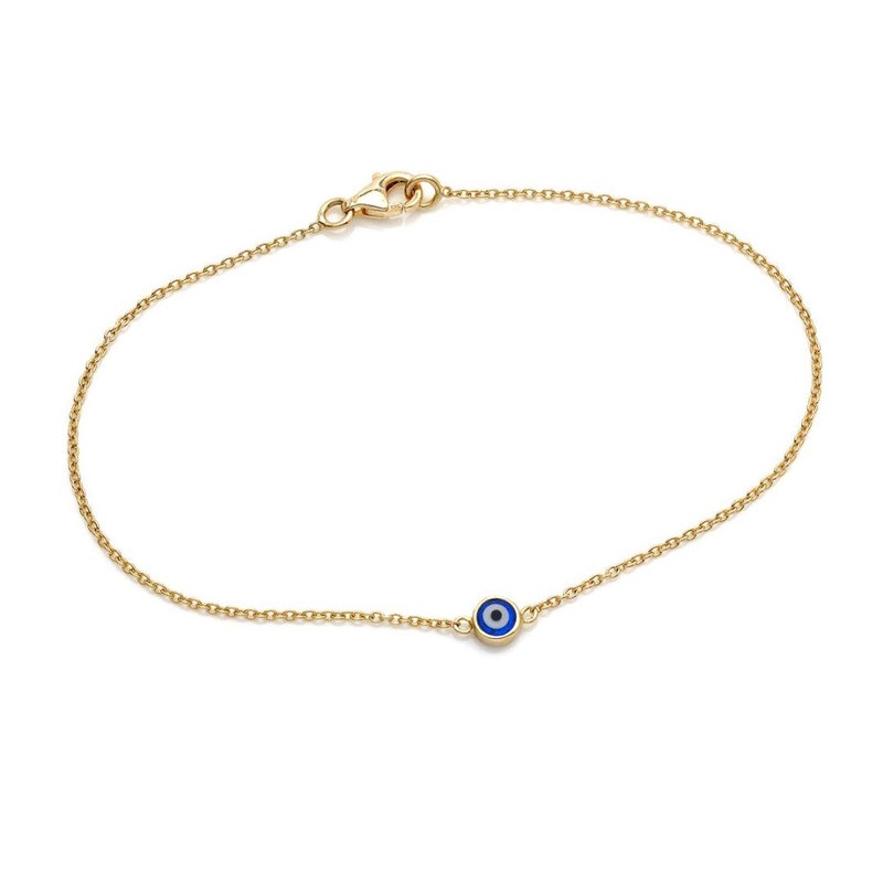 14k Gold Evil Eye - Etsy